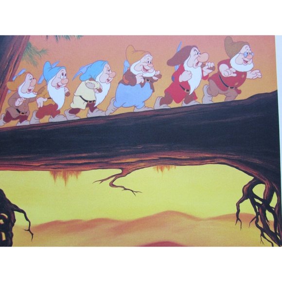 Disney | Art | 20 Disney Snow White Lithograph 7 Dwarfs Dwarves 53083 ...